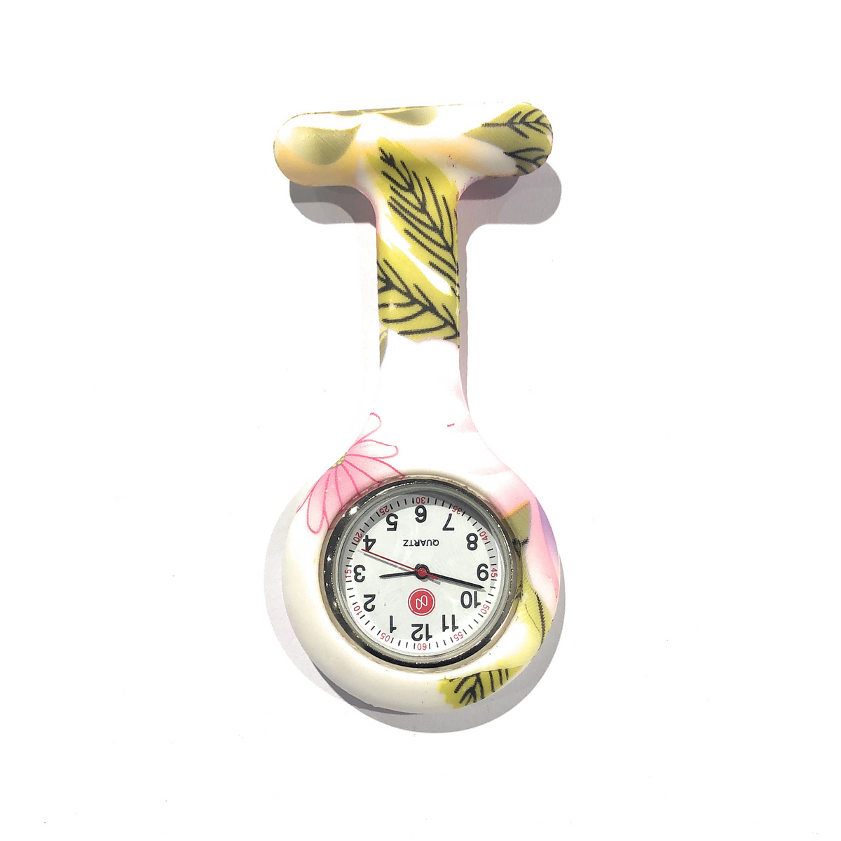 Autumn Leaves Fob Watch | Patterned Silicone Nurses Watch - Nursefobs